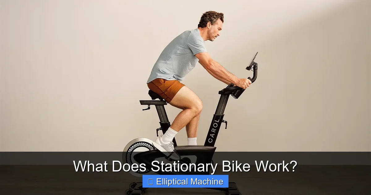 What Does Stationary Bike Work? - ellipticalking.com